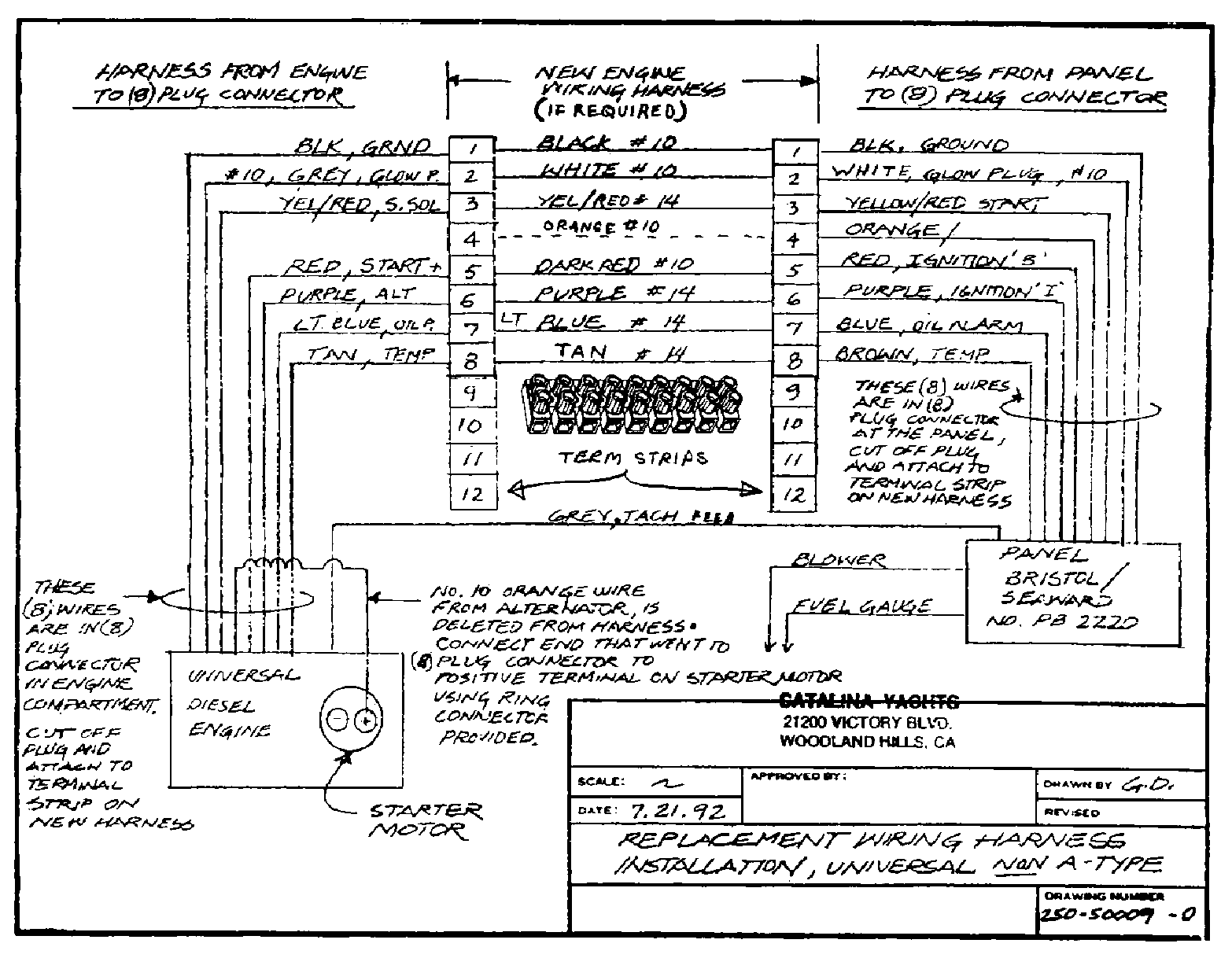 Engine Harness Upgrade | Catalina 27